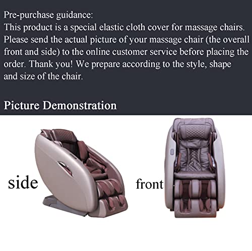 FBKPHSS Full Body Shiatsu Massage Chair Cover, Universal Massage Chair Dust Protection Cover Removable and Washable Stretch Fabric Massage Chair Cover,Package 4,Color 5