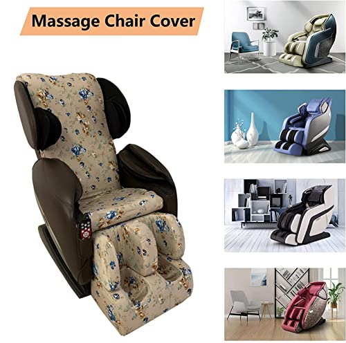 FBKPHSS Full Body Shiatsu Massage Chair Cover, Universal Massage Chair Dust Protection Cover Removable and Washable Stretch Fabric Massage Chair Cover,Package 4,Color 5