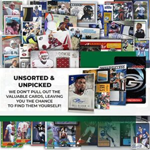 NFL Football Card Hits Mystery Pack | 5X Autograph, Jersey or Relic Cards Guaranteed | Unsorted & Unpicked | Genuine Chance to find Rare & Valuable Cards | Authentic | by Cosmic Gaming Collections