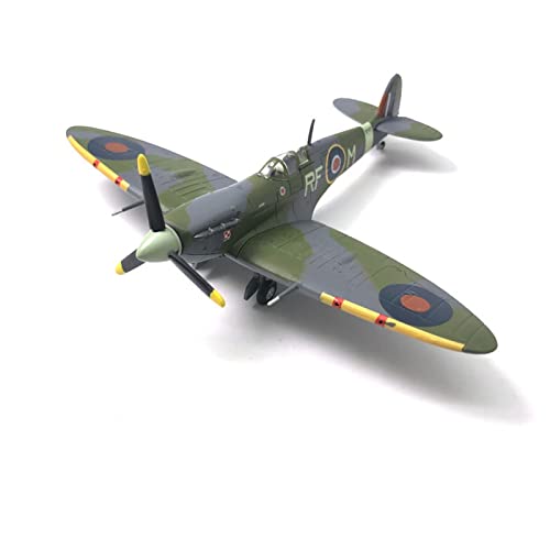 RCESSD Copy Airplane Model 1/72 for Spitfire Scale Die-cast Metal Finished Military Aircraft Model Display Decoration Collection