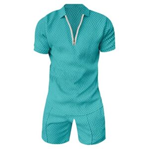 mens vintage t shirts men's 3d short sleeve suit shorts beach tropical hawaiianss body sports shorts suit sports suit men suits slim shorts sets men 2 piece outfits mint green