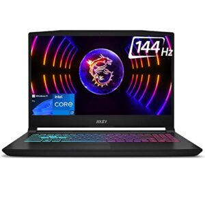 msi katana 15 gaming laptop, 15.6" fhd ips 144hz, 12th gen intel 10-core i7-12650h up to 4.7ghz, geforce rtx 4070, 32gb ddr5, 2tb pcie ssd, wi-fi 6, 4-zone rgb keyboard, type-c, hdmi, win 11 pro