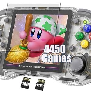 RG353PS Plug & Play Video Games 128G Tf Card Built-in 4500 Games,RG353PS Handheld Game with 3.5-inch IPS Screen Supports HDMI