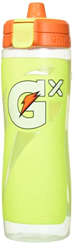 Gatorade Gx Hydration System, Non-Slip Gx Squeeze Bottles Pink & Gx Hydration System, Non-Slip Gx Squeeze Bottles Neon Yellow Plastic, 30 Oz