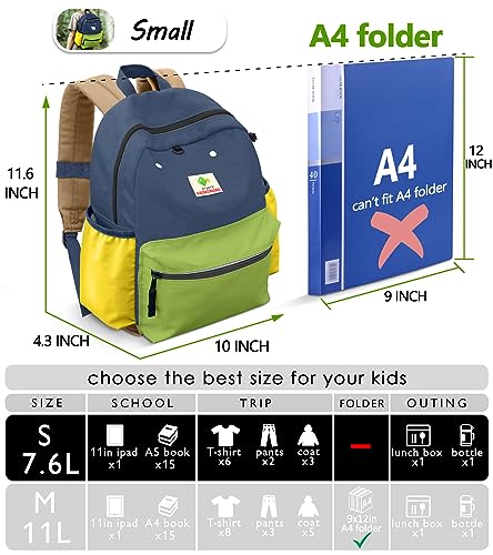 Preschool Toddler Backpack For Boys Girls, Toddler School Mini Backpack For School & Travel, Small Kids Child Backpacks, Preschool Kindergarten Elementary Toddler bag, 11" H, For Kids 2-4, Small