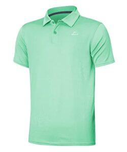 willit boys' golf polo shirts short sleeve youth athletic shirts kids quick dry active shirts upf 50+ light green l