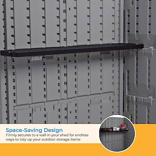 Suncast BMSASHELFH1 Shed Shelf Kit, No Size, Black