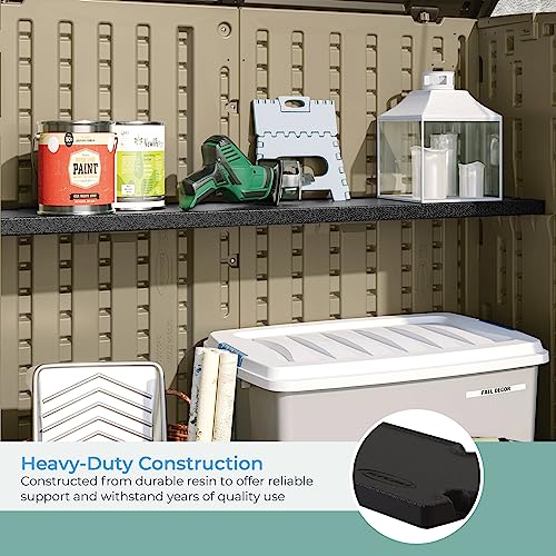 Suncast BMSASHELFH1 Shed Shelf Kit, No Size, Black