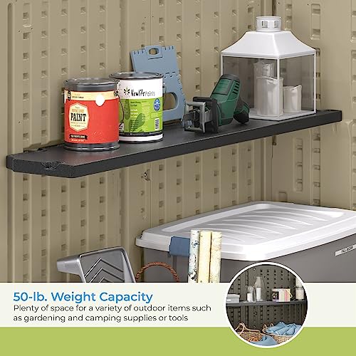 Suncast BMSASHELFH1 Shed Shelf Kit, No Size, Black