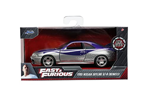 Fast & Furious 1:32 1995 Nissan Skyline GT-R(BNCR33) Die-Cast Car, Toys for Kids and Adults