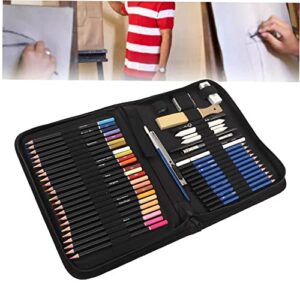 100-Piece Multifunctional Sketch Set in Portable - Complete Artist Kit for Sketching Drawing and Coloring at Home School or On-the-Go