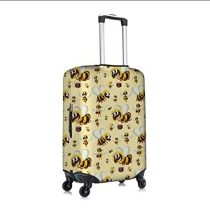 YangXiH Luggage Cover cute bumble bee pattern Suitcase Covers Elastic Dustproof Protector For 18-32 Inch Luggage Washable And Decorative Travel Bag Cases(M)