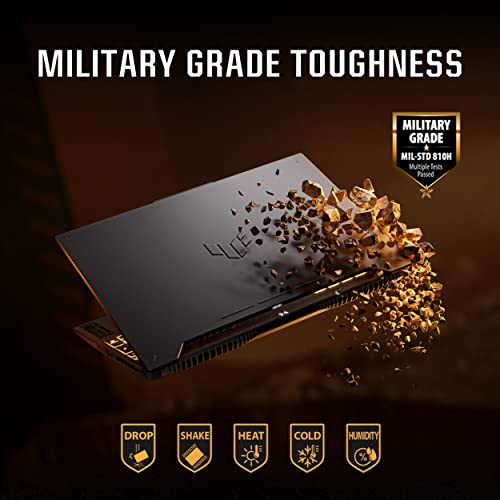 ASUS TUF Gaming F15 (2023) Gaming Laptop, 15.6” FHD 144Hz, 100% sRGB Display, GeForce RTX 4050, Intel Core i5-13500H, 16GB DDR4, 512GB PCIe SSD Gen 4, Wi-Fi 6, Windows 11, FX507VU-ES53