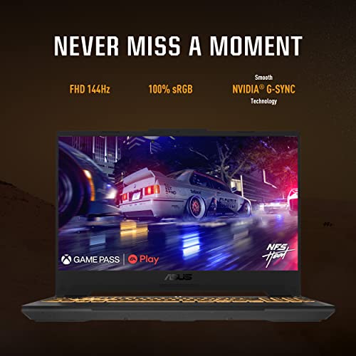 ASUS TUF Gaming F15 (2023) Gaming Laptop, 15.6” FHD 144Hz, 100% sRGB Display, GeForce RTX 4050, Intel Core i5-13500H, 16GB DDR4, 512GB PCIe SSD Gen 4, Wi-Fi 6, Windows 11, FX507VU-ES53