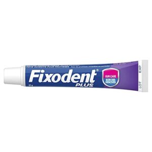 Fixodent Plus Denture Adhesive Cream for Fulls and Partials, 2 oz (57g) - 1 Count