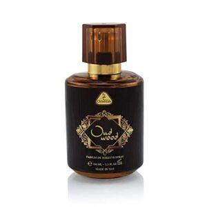 aalam orientals oud wood perfum de toilette for unisex, 100 ml