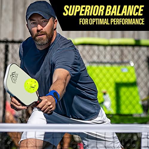 Vigel Premium Outdoor Pickleball Balls Set of 4 - USAPA Approved, Tournament and Competition play, Perfectly Balanced, High Bounce, True Flight, Durable, 40 Hole Pickleball, Ideal for All Skill Levels