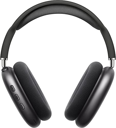 Peakfun Wireless Headphones Over-Ear Bluetooth Adjustable Headphones 42 Hours of Listening Time Volume Control, Fitting in Gaming/Running/Sports Headphones for iPhone/Android/Samsung - Space Gray