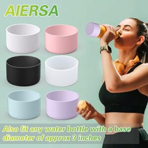 AIERSA 2Pcs Silicone Boot for Simple Modern Trek 40 oz Tumbler with Handle, Protective Water Bottle Bottom Sleeve Cover, Tumbler Accessories, Wisteria