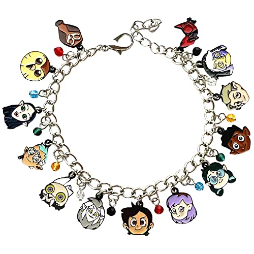 NBCNWQQ Owl House Bracelet Anime Cosplay Owl House Metal Charm Bracelet Gifts for woman and Men