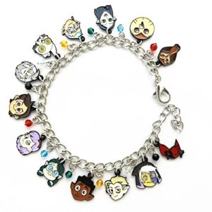 NBCNWQQ Owl House Bracelet Anime Cosplay Owl House Metal Charm Bracelet Gifts for woman and Men