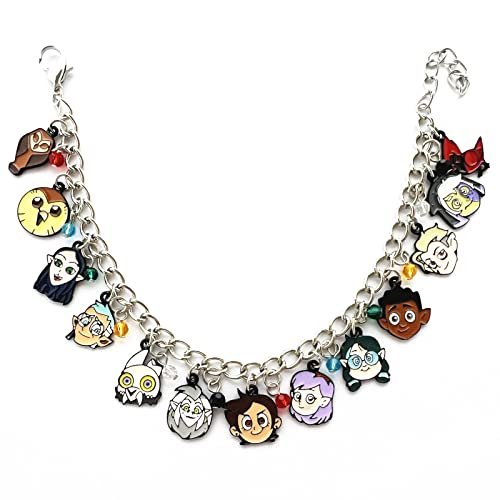 NBCNWQQ Owl House Bracelet Anime Cosplay Owl House Metal Charm Bracelet Gifts for woman and Men