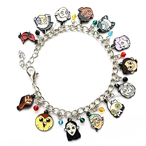 NBCNWQQ Owl House Bracelet Anime Cosplay Owl House Metal Charm Bracelet Gifts for woman and Men