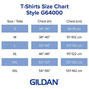 Gildan Men's Softstyle Cotton T-Shirt, Style G64000, Multipack, Daisy (2-Pack)