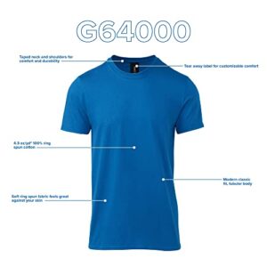 Gildan Men's Softstyle Cotton T-Shirt, Style G64000, Multipack, Daisy (2-Pack)