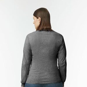 Gildan Heavy Cotton Long Sleeve T-Shirt, Style G5400, 2-Pack, Graphite Heather