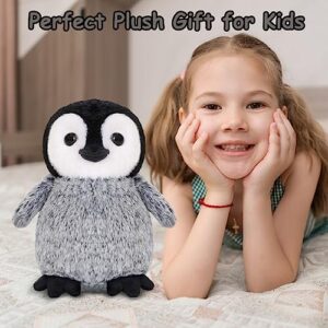 BRGETUO Penguin Stuffed Animals, Cute Penguin Plush Toy, Penguin Plushie Toys for Boys & Girls, Soft and Cuddly Penguin, Stuffed Animal Penguin for Kids-8IN