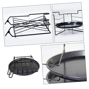 Cabilock Roasting Pan Food Platter Tray Display Dish Display Stand Pizza Pan Rest Food Plate Rack Oven Rack for Baking Hot Pot Serving Rack Pizza Plate Dish Rack Iron Vegetable Cold Dish