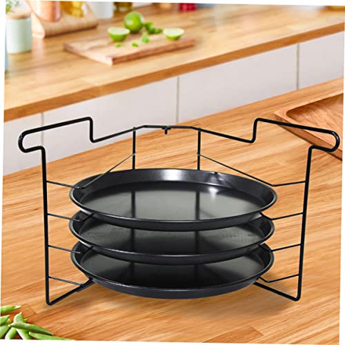 Cabilock Roasting Pan Food Platter Tray Display Dish Display Stand Pizza Pan Rest Food Plate Rack Oven Rack for Baking Hot Pot Serving Rack Pizza Plate Dish Rack Iron Vegetable Cold Dish