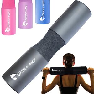 squat pad barbell pad hip thrust pad barbell cushion foam sponge for squat,lunge,weight lifting comfort protection of shoulders,neck,back,crotch suitable for gym standard olympic barbell black