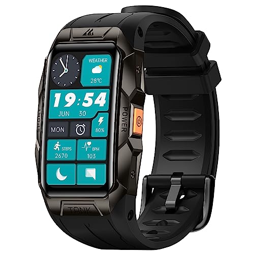 KOSPET Health & Fitness Tracker 50+Days Standby Battery Life Smart Watch, 100 Meter Waterproof 3D Curved Corning Gorilla Glass Full Metal 70 Sports Modes 24H Smart Sleep Tracking, AMOLED Display