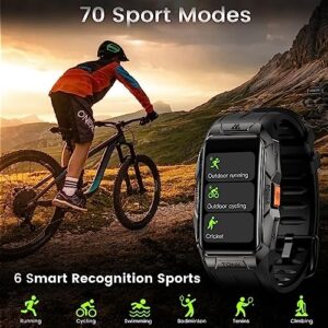 KOSPET Health & Fitness Tracker 50+Days Standby Battery Life Smart Watch, 100 Meter Waterproof 3D Curved Corning Gorilla Glass Full Metal 70 Sports Modes 24H Smart Sleep Tracking, AMOLED Display