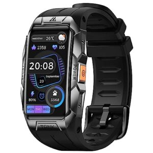 kospet smart watch 50+days standby battery life, 100 meter waterproof 3d curved corning gorilla glass full metal health & fitness tracker, 70 sports modes 24h smart sleep tracking, amoled display