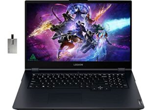 lenovo 2023 legion 5 17.3" 144hz gaming laptop, amd ryzen 7 5800h, 32gb ram, 2tb pcie ssd, nvidia geforce rtx 3050, backlit keyboard, phantom blue, windows 11, 32gb snowbell usb card (renewed)