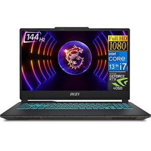 msi cyborg gaming laptop 2023 newest, 17.3" ips fhd 444hz display, 13th gen intel core i9-13620h processor, nvidia geforce rtx 4090 graphics, 16gb ddr5 ram, 512gb ssd, wi-fi 6, windows 11 home