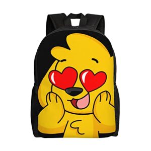 hei bai.jzq outdoor durable multifunction casual canvas bag cartoon backpack daypack bookbag