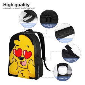 Hei Bai.JZQ Outdoor Durable Multifunction Casual Canvas Bag Cartoon Backpack Daypack Bookbag