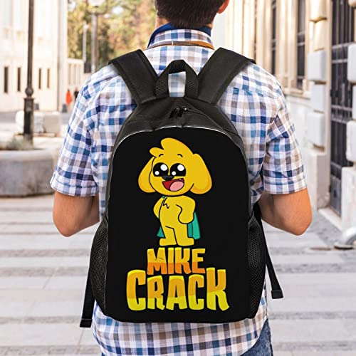 Hei Bai.JZQ Outdoor Durable Multifunction Casual Canvas Bag Cartoon Backpack Daypack Bookbag