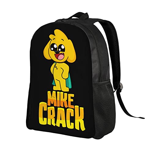 Hei Bai.JZQ Outdoor Durable Multifunction Casual Canvas Bag Cartoon Backpack Daypack Bookbag