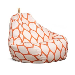 big joe tuffet weatherproof bean bag chair, paprika bella sunmax, durable weather resistant fabric, 2.5 feet teardrop