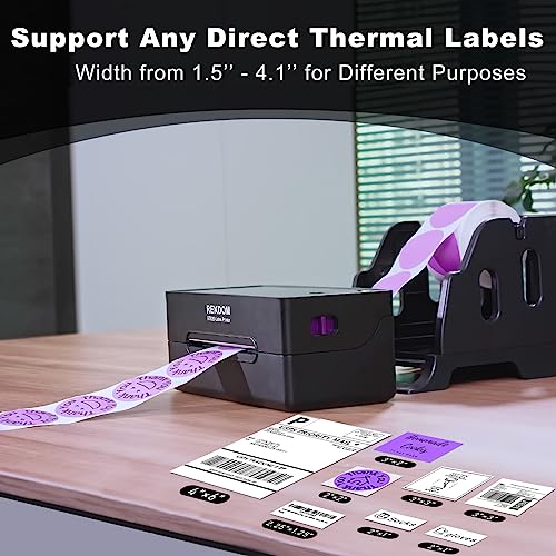 REKDOM Bluetooth Label Printer - Wireless 4x6” Shipping Label Printer for Postage and Small Business, Thermal Inkless Printer Compatible with Phone,Tablet and Windows, Amazon,Ebay,USPS.