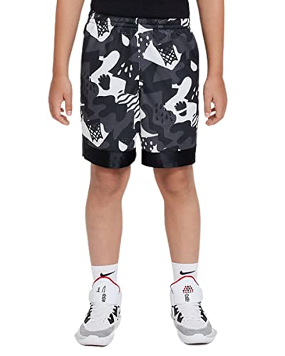 Nike Big Boys' Dri-FIT Elite Basketball Shorts (Large, Black/Black/White)