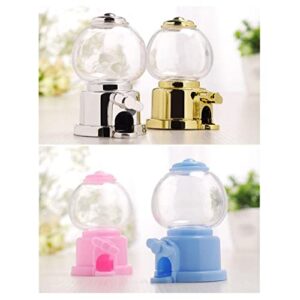 Mini Brands Candy Machine, 6pcs Rotatable Candy Catcher Machines Mini Creative Gumball Machine Candy Dispenser Candy Box for Cake Decorations, Wedding, Party (Blue) Claw Machine