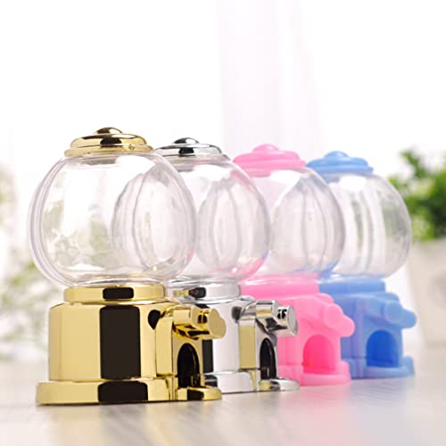 Mini Brands Candy Machine, 6pcs Rotatable Candy Catcher Machines Mini Creative Gumball Machine Candy Dispenser Candy Box for Cake Decorations, Wedding, Party (Blue) Claw Machine