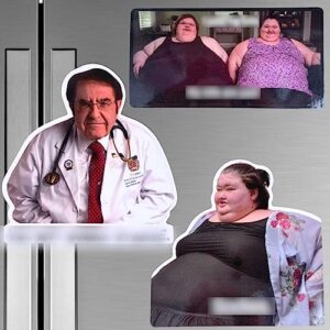 3 pc funny dr now magnets | dr. nowzaradan magnet fridge you not gonna starve why you eat so much lost pounds merchandise 1000lb sisters amy slaton set for fun kitchen accessories