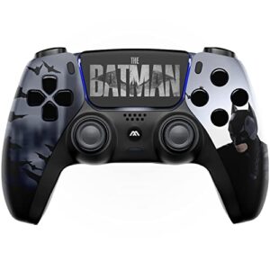 custom wireless controller compatible with ps5 exclusive unique design | personalize your gaming experience with unique design and exceptional performance| compatible with playstation 5 (bat)